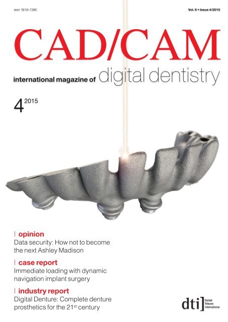 CAD/CAM – international magazine of digital dentistry