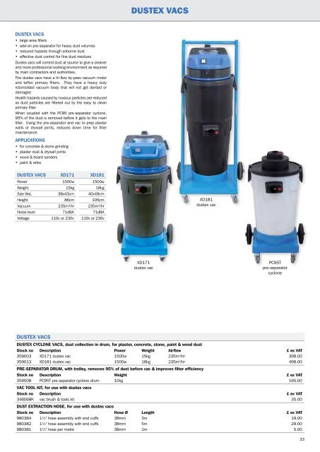 DUSTEX VACS