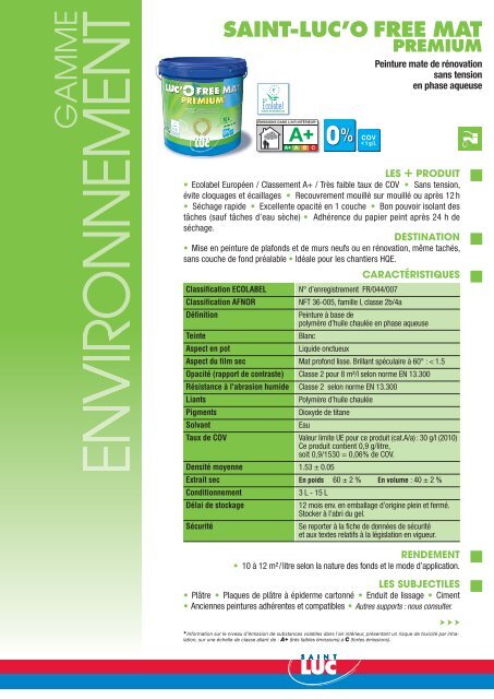 SAINT-LUC’O FREE MAT