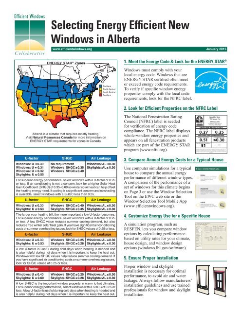 Selecting Energy Efficient New Windows in Alberta