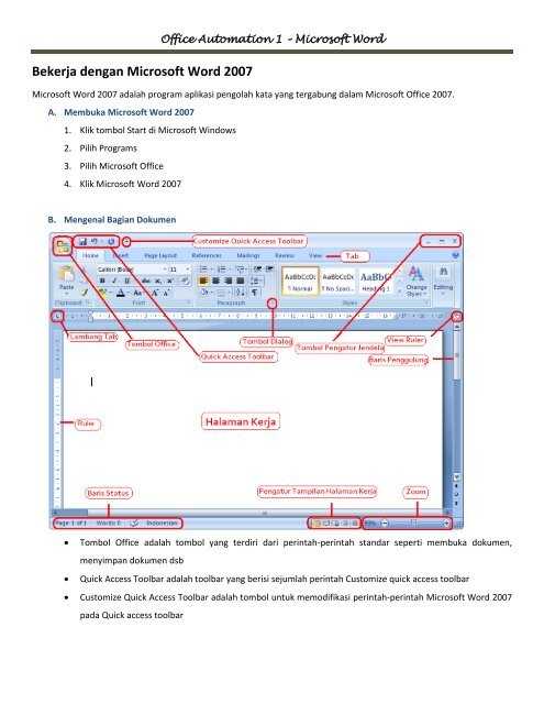 Materi KKPI Microsoft Office Word 2007
