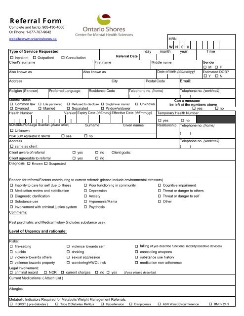 Referral Form