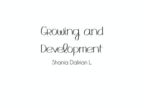 Growing and Changing PDF