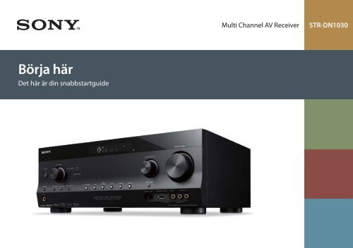Sony STR-DN1030 - STR-DN1030 Guida di configurazione rapid Svedese