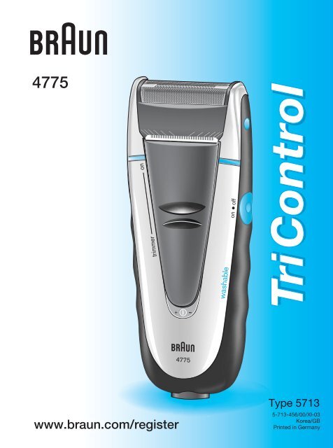 Braun TriControl-4775 - 4775, TriControl KOR