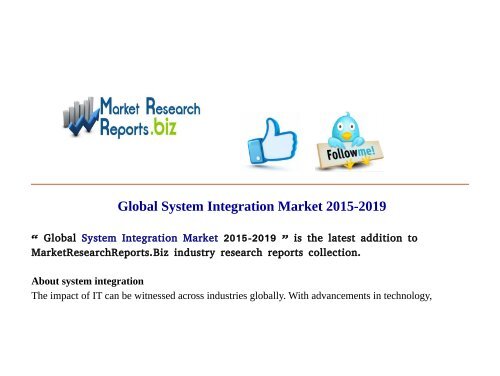 Global System Integration Market 2015-2019
