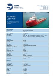 Download full vessel specification sheet