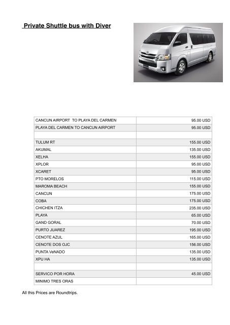 Shuttle Bus with Driver PDF