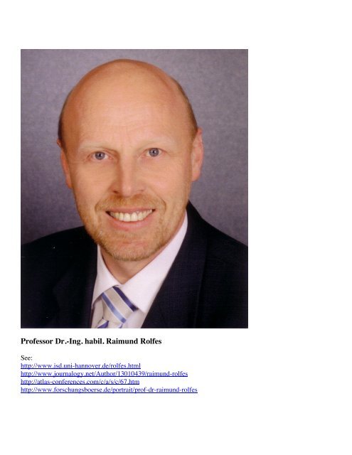 Professor Dr.-Ing. habil. Raimund Rolfes - Shell Buckling