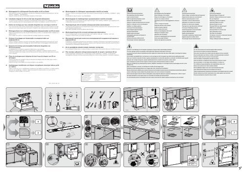 Miele G 4960 SCVi - Schema di montaggio