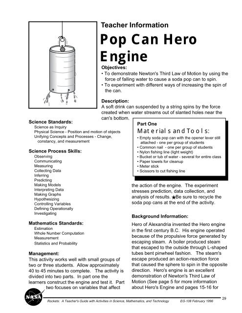 Pop Can Hero Engine