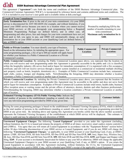 DBA Agreement - DISH Business - Dish Network