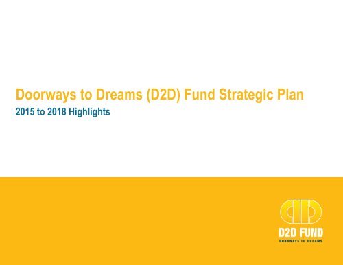 D2D Strategic Plan