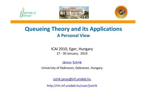 Queueing Theory and its Applications A Personal View