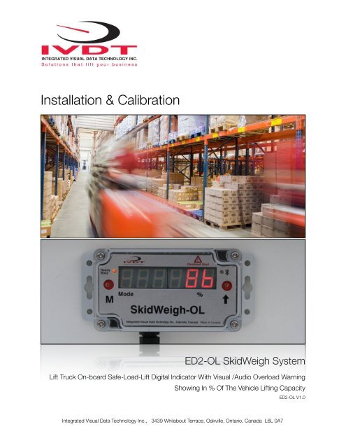 Forklift onboard load weight overload warning systems