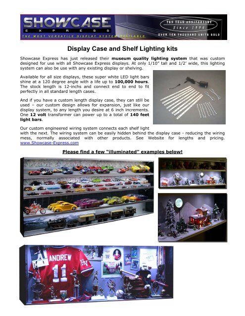 Display Case and Shelf Lighting kits