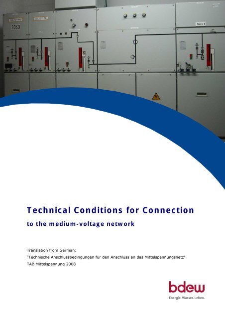 Technical Conditions for Connection to the medium-voltage network