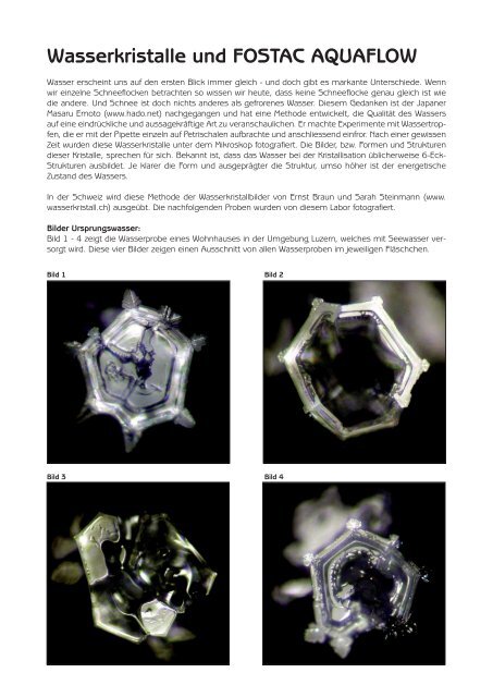Probe Wasserkristalle mit und ohne AQUAFLOW.indd
