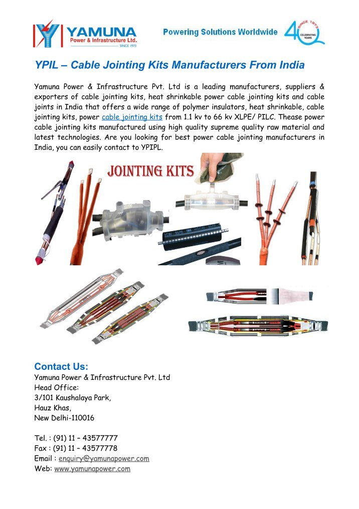 Cable-Jointing-Kits Magazines