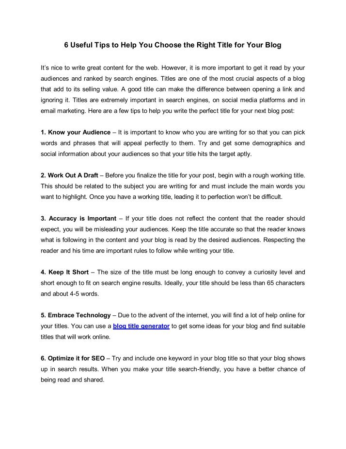 Blog-Title-Generator Magazines