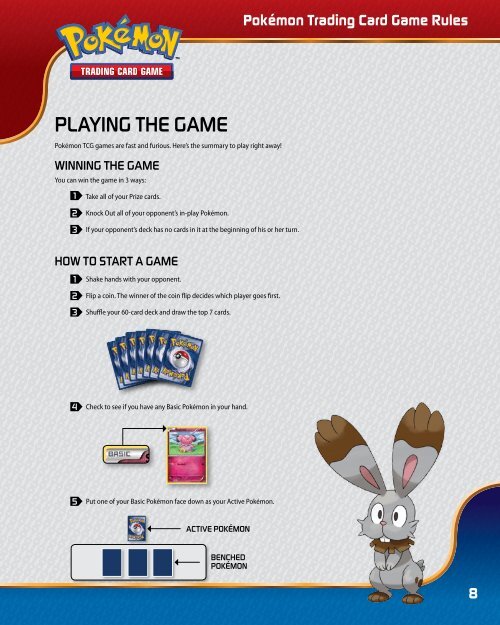 Pokemon Trading Card Games Rules TRADING