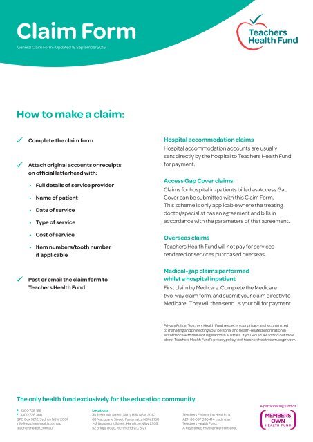 Claim Form