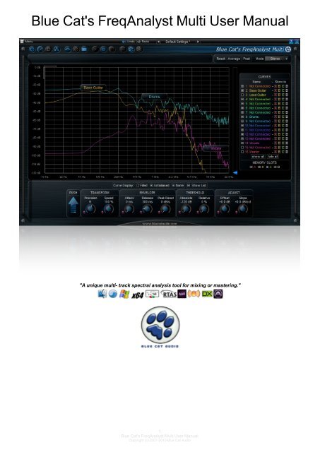 Blue Cat's FreqAnalyst Multi User Manual