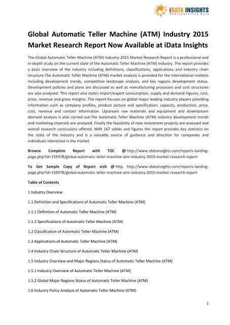 Global Automatic Teller Machine