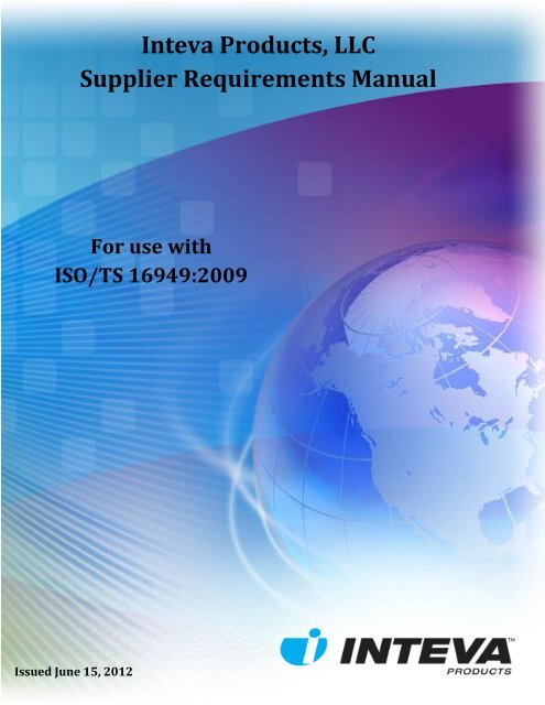 Inteva Products, LLC - Automotive Industry Action Group