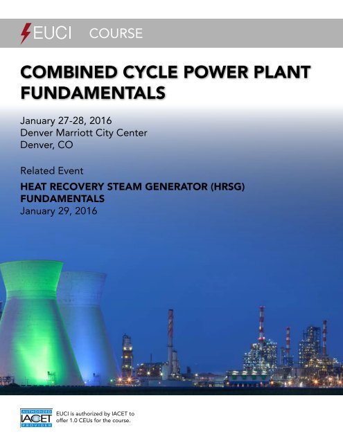 COMBINED CYCLE POWER PLANT FUNDAMENTALS