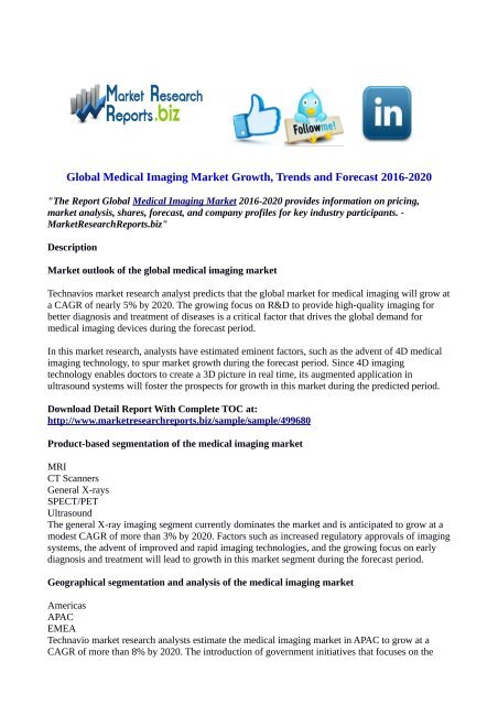 Global Medical Imaging Market
