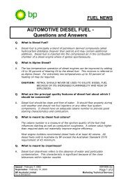 product specification bp ultimate diesel