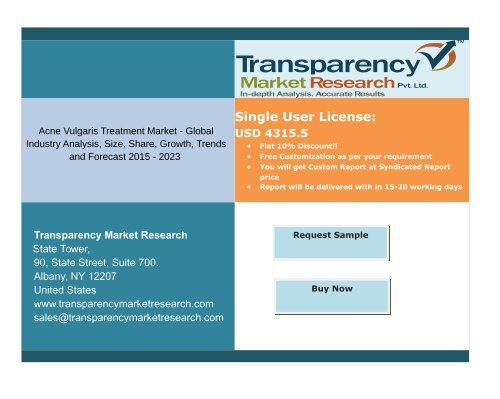 Acne Vulgaris Treatment Market - Global Segments and Forecasts up to ...