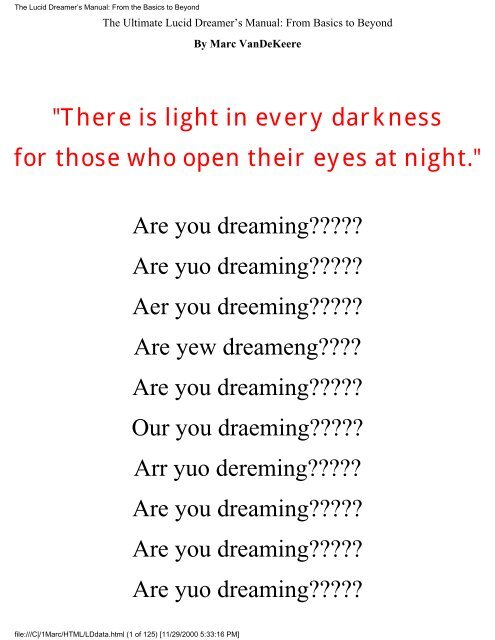 vanderkeere-mark-lucid-dreaming-manual