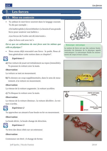 Chapitre 7: Les forces