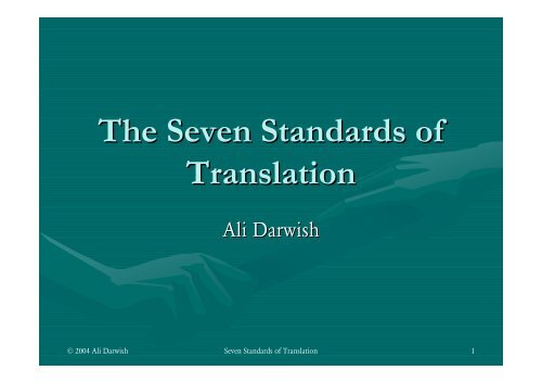 Seven Standards Translation