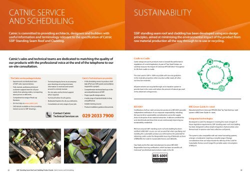 CATNIC SERVICE AND SCHEDU