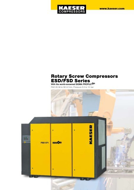 Rotary Screw Compressors ESD/FSD Series - Kaeser Kompressoren