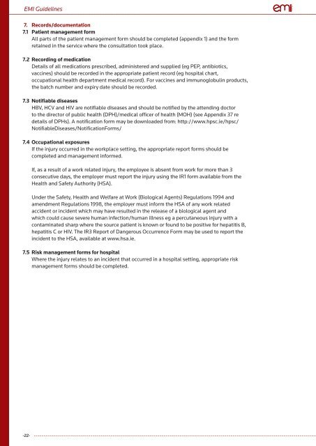 eMI Guidelines