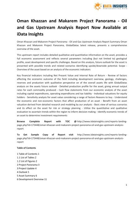 Oman Khazzan and Makarem Project Panorama