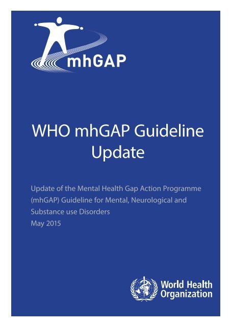 WHO mhGAP Guideline Update
