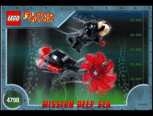 Lego Evil Ogel Attack - 4798 (2002) - AT Deep Sea Robot Diver BI 4798