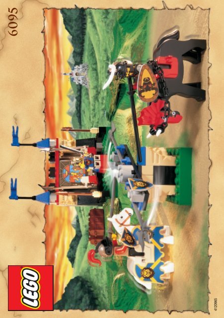 Lego Royal Joust - 6095 (2000) - SHOGUN'S FORTRESS BUILD.INST. FOR 6095