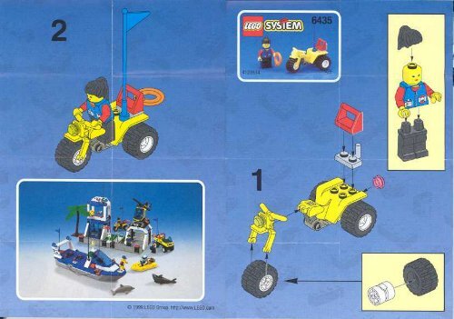 Lego COAST GUARD - 6435 (1999) - Tow-away Truck BUILD.INST.6435 ...