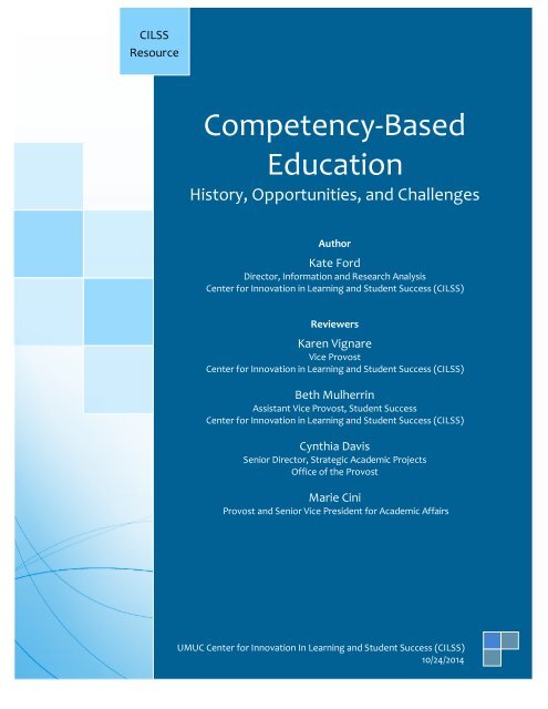 Competency-Based Education