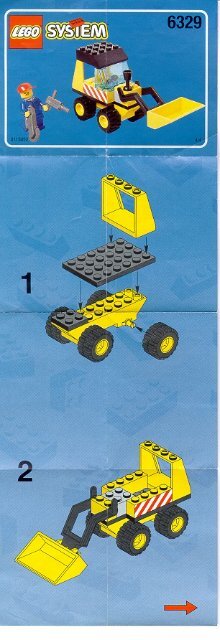 Lego Truck Stop - 6329 (1998) - Highway Patrol BUILD.INS.6329 EXCAVATOR 4/4