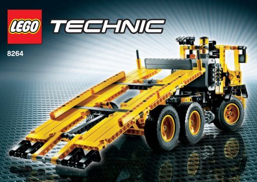 Lego HAULER - 8264 (2009) - Mini Bulldozer 8264 Flatbed Truck 1/4