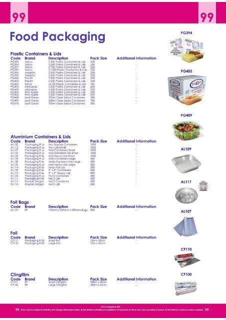 99 - Food Packaging