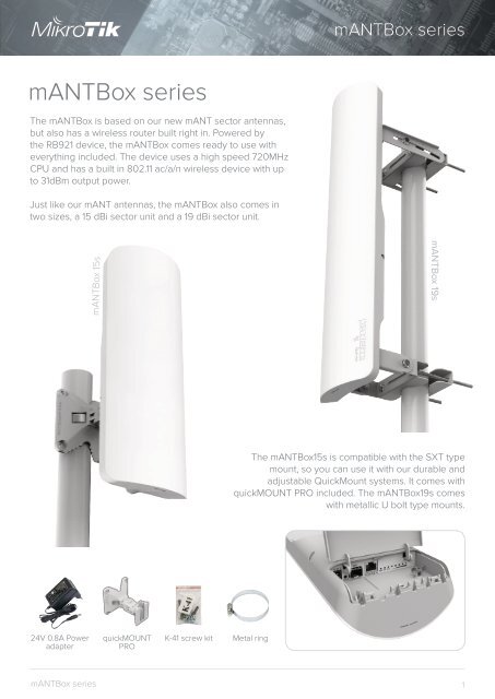 mANTBox_series Brochure Mikrotik - mstream.com.ua
