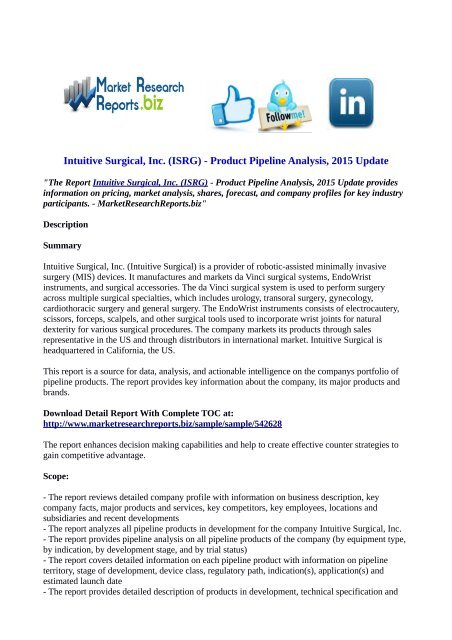 Intuitive Surgical, Inc. (ISRG)